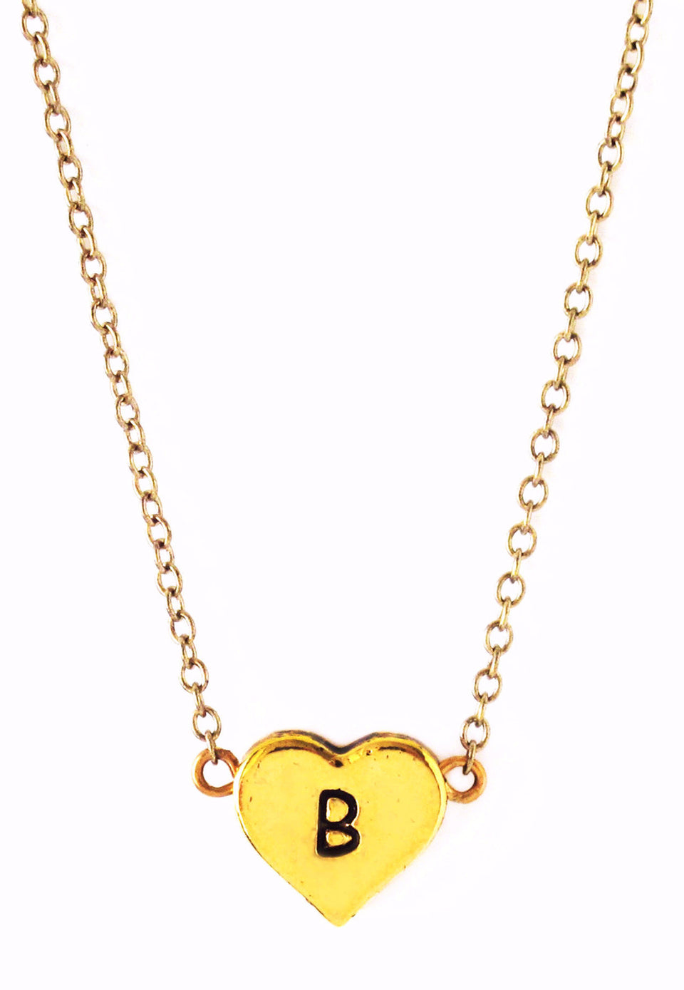 Heart Initial Necklace