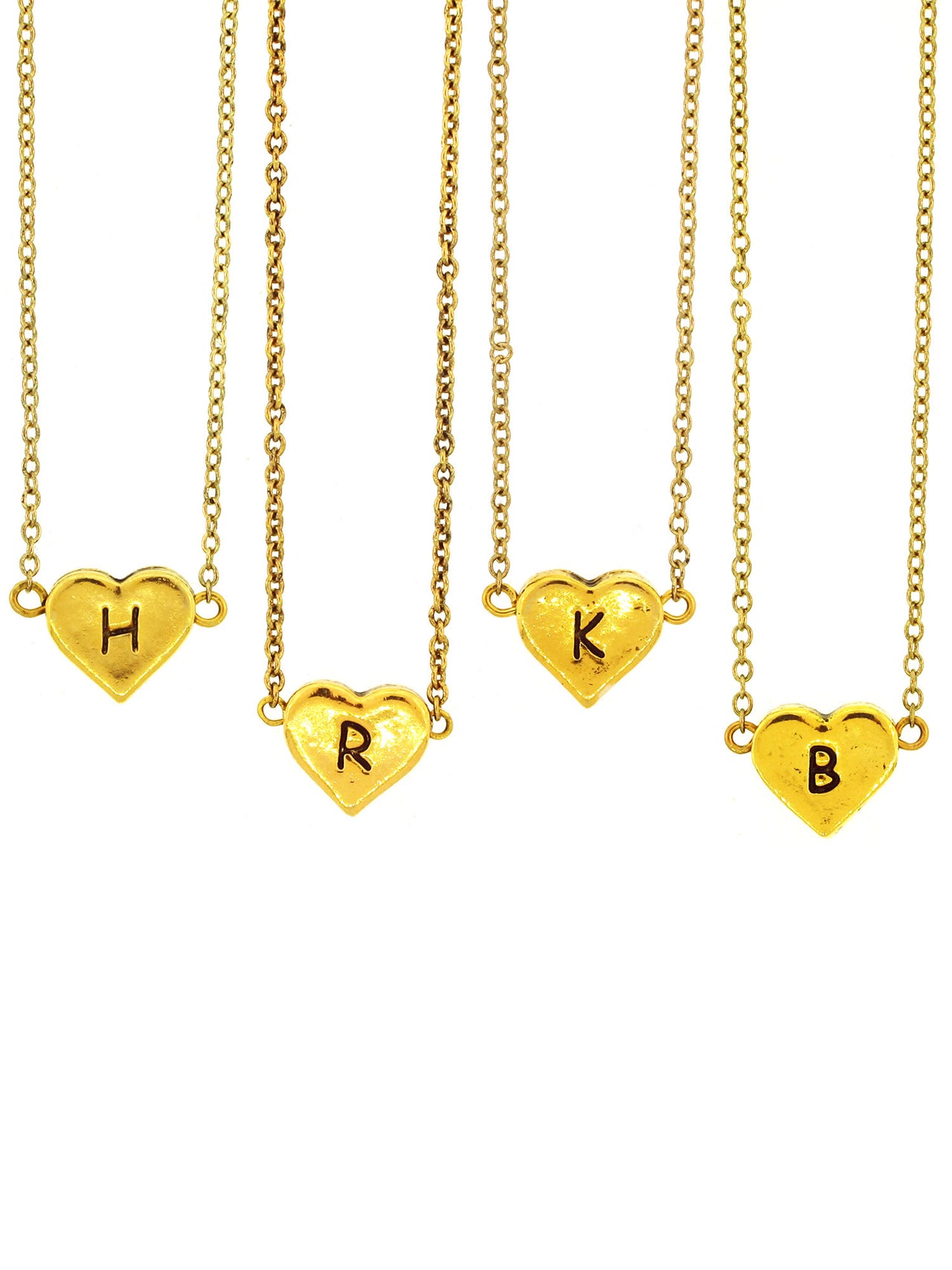 Heart Initial Necklace
